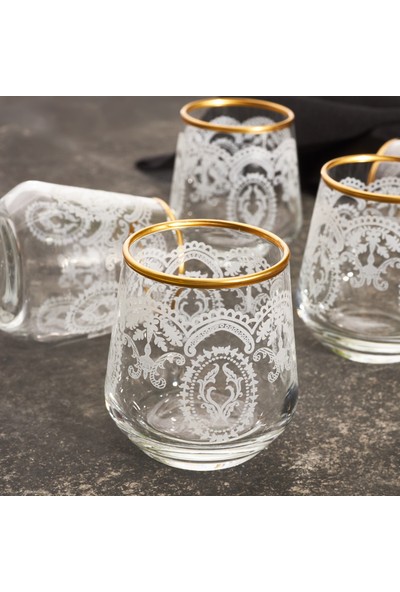 Karaca Beren 6 Parça Kahve Yanı Bardağı Gold