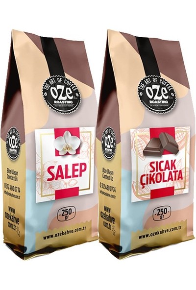 Oze Sıcak Çikolata + Salep 250 gr x 2