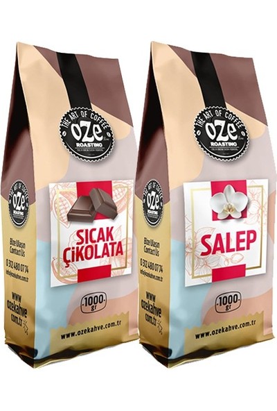Oze Salep + Sıcak Çikolata 1000 gr x 2