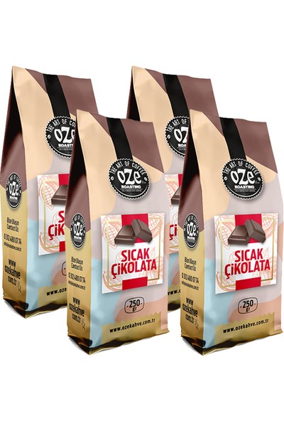 Oze Sıcak Çikolata Tozu 250 gr x 4