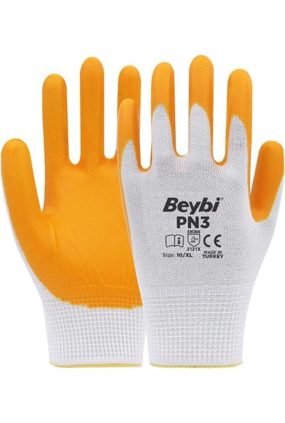 Beybi Pn3 Polyester Örme Nitril Iş Eldiveni Beybi Pn3 Polyester Örme Nitril Iş Eldiveni