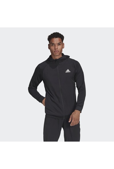 Adidas Erkek Günlük Kapşonlu Sweatshirtshirt M Train Fz HA6366