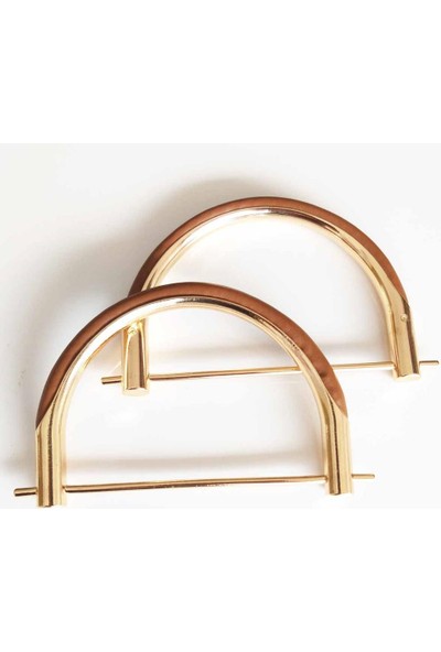 Angel Çanta Aksesuar Taba Derili Üveyik Model Metal Çanta Sapı Angel Çanta Aksesuar Taba Derili Üveyik Model Metal Çanta Sapı