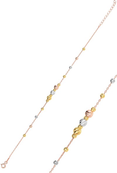 Söğütlü Silver Gümüş Altın Yaldızlı, Rodaj ve Rose Renkli Dorissa Dorica Bileklik Söğütlü Silver Gümüş Altın Yaldızlı, Rodaj ve Rose Renkli Dorissa Dorica Bileklik