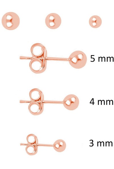 Söğütlü Silver Gümüş Rose 3 Boy Top Kombin Küpeler Söğütlü Silver Gümüş Rose 3 Boy Top Kombin Küpeler