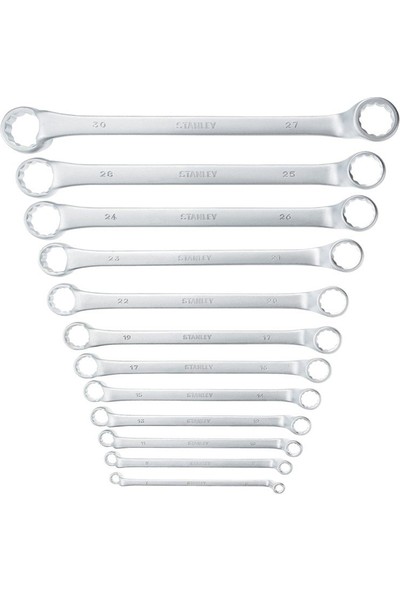 Stanley 1-95-774 Yıldız Iki Ağız Anahtar Takımı 12'li Set Stanley 1-95-774 Yıldız Iki Ağız Anahtar Takımı 12'li Set