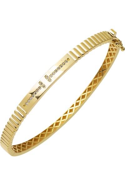 Bilezikci Broadway Altın Kelepçe Bilezik