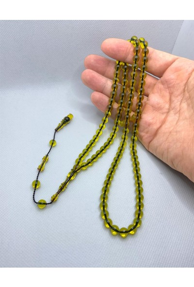 Kehribar Store Ateş Kehribar 99 Luk Namaz Tesbihi Sistemli Usta Imzalı