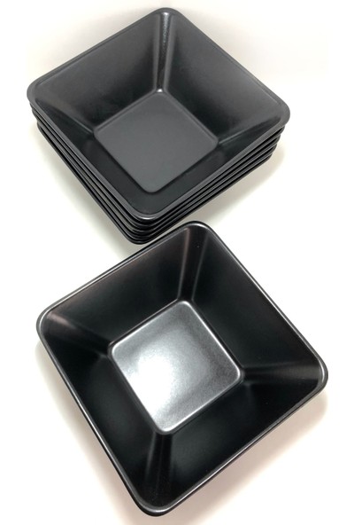 Şık Tasarım Servis Sunum Tabağı Kase 6'lı