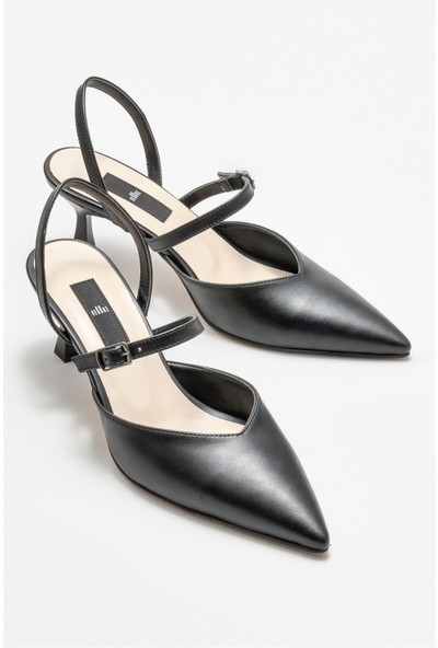 Elle Shoes Siyah Kadın Topuklu Ayakkabı