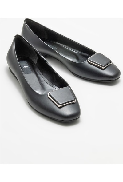 Elle Shoes Siyah Kadın Babet