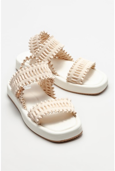Elle Shoes Bej Kadın Spor Sandalet