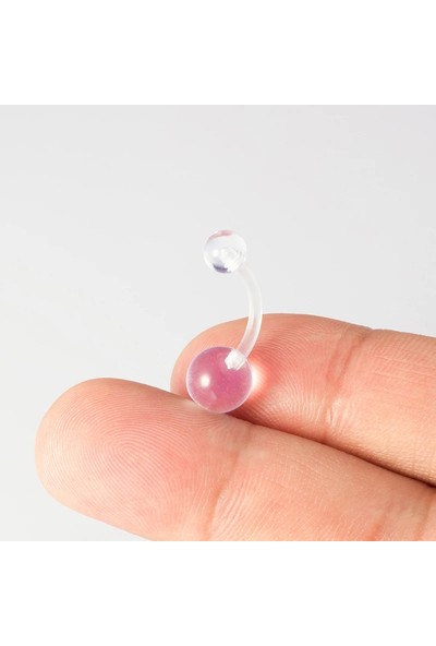 Takıconcept Antialerjik Bioplast Şeffaf Göbek Piercing