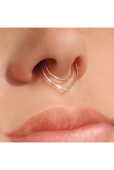 Takıconcept Unisex Lip Boynuzlu Paslanmaz Çelik Fake Piercing Takıconcept Unisex Lip Boynuzlu Paslanmaz Çelik Fake Piercing