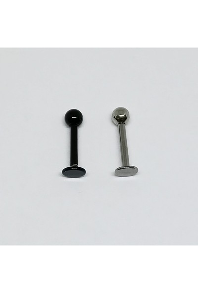 Takıconcept 2'li Set Titanyum Burgu + Labret Piercing Gümüş Takıconcept 2'li Set Titanyum Burgu + Labret Piercing Gümüş