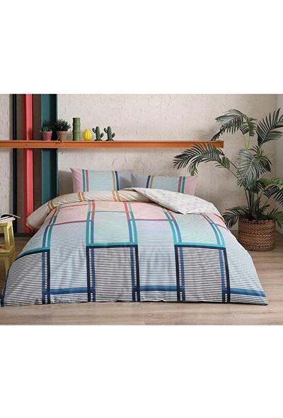 Taç Santana Kırmızı Çift Kişilik Ranfonce Nevresim Takımı Taç Santana Kırmızı Çift Kişilik Ranfonce Nevresim Takımı