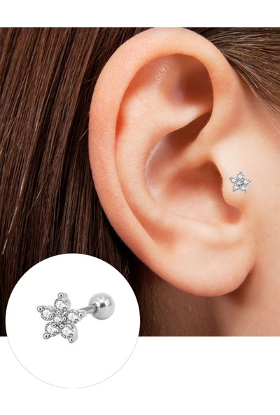 Takıconcept 316L Paslanmaz Çelik Tragus-Helix Kulak Piercing