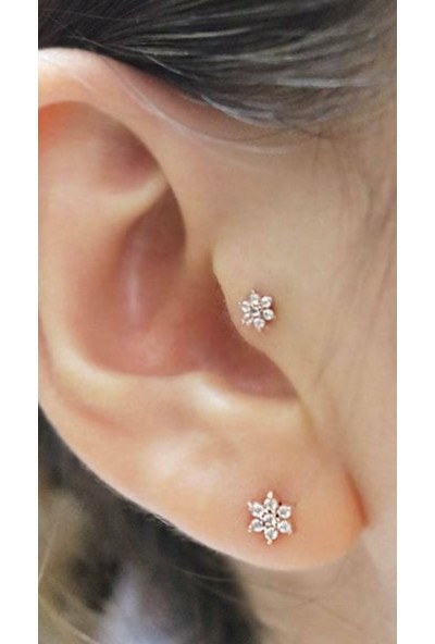 Takıconcept 316L Medikal Paslanmaz Çelik Tragus-Helix Kulak Piercing