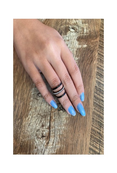 Vierte Siyah Renkli Eklem Yüzüğü