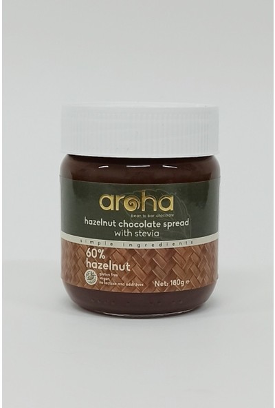 Aroha Çikolatalı Sürülebilir Fındık Kreması Stevia Ile Tatlandırılmış 180 gr Aroha Çikolatalı Sürülebilir Fındık Kreması Stevia Ile Tatlandırılmış 180 gr