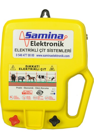 Samina CGS/2508 Sensörlü Elektrikli Çit Cihazı (Gece/gündüz Modlu)