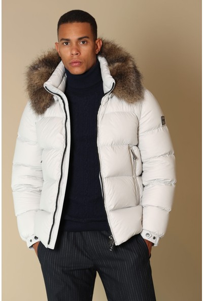 Lufian Bogard Kaz Tüyü Erkek Mont Siyah