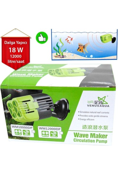 Venusaqua WM-10000DP Akvaryum Dalga Motoru Venusaqua WM-10000DP Akvaryum Dalga Motoru