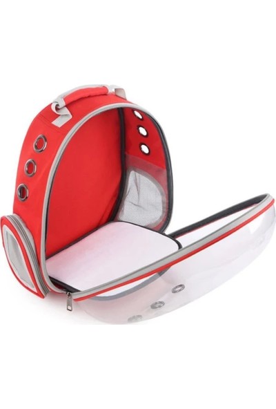 Krater Grup Kırmızı Şeffaf Astronot Kedi Köpek Evcil Hayvan Taşıma Çantası Krater Grup Kırmızı Şeffaf Astronot Kedi Köpek Evcil Hayvan Taşıma Çantası