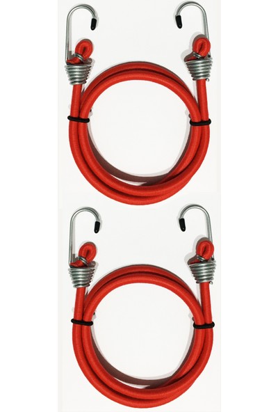 Axa Tuning Axatuning Otomobil Motosiklet Bagaj Gergi Lastiği 100 cm 2 Adet Kırmızı