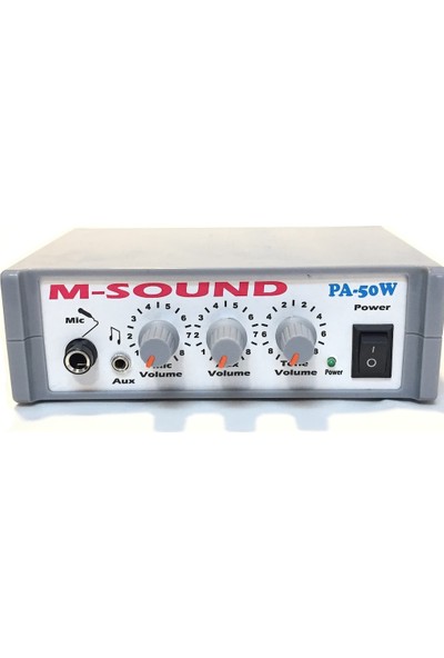 M-Sound PA-50W 12 Volt 50 Watt Mikrofon-Aux Girişi Pazarcı Anfisi M-Sound PA-50W 12 Volt 50 Watt Mikrofon-Aux Girişi Pazarcı Anfisi