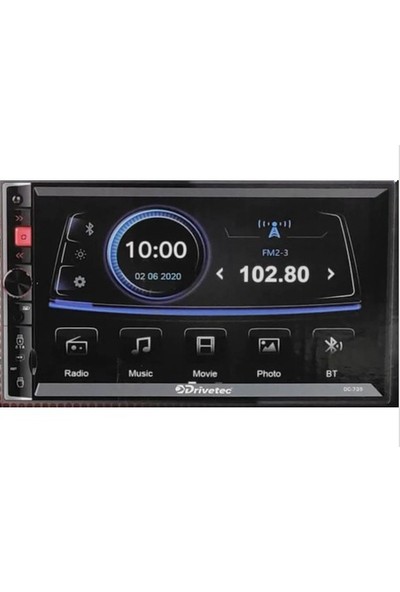 Drivetec DC-735 7'' Double Oto Teyp Kamera Hedyeli