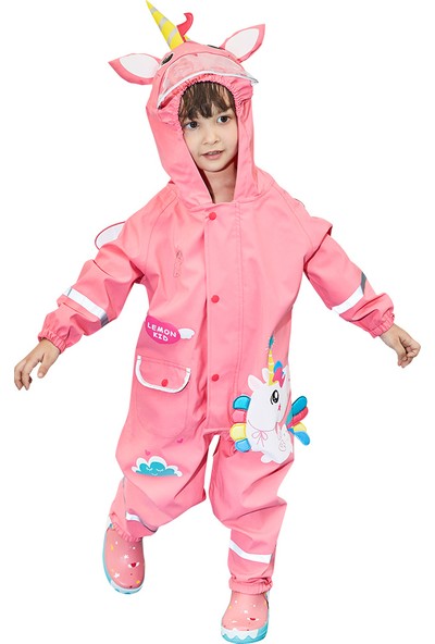 Letaotao 3D Çocuk Tulum Yağmurluk Takım (Yurt Dışından)