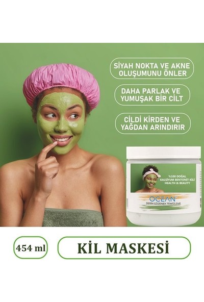 Ocean Doğal Derinlemesine Gözenek Temizleyici Etkili Kil Maskesi