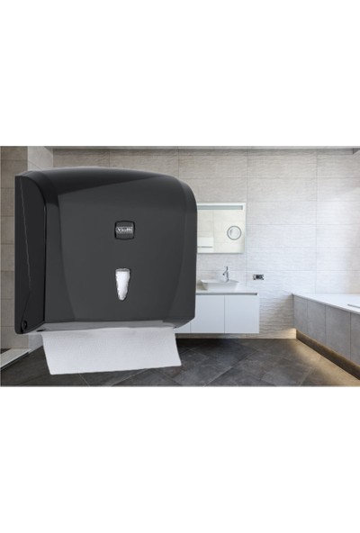 Şeker Portakalım Şeker Portakalım-Vialli K20B Z Katlı Kağıt Havlu Dispenseri Kapasite 200 Havlu (Siyah) Şeker Portakalım Şeker Portakalım-Vialli K20B Z Katlı Kağıt Havlu Dispenseri Kapasite 200 Havlu (Siyah)