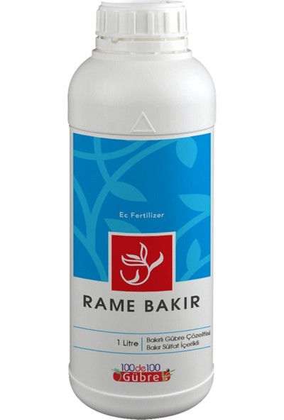 100de100Gübre Meyve Ağaçları Için Hazır Sıvı Bordo Bulamacı Rame Bakır 1 Lt