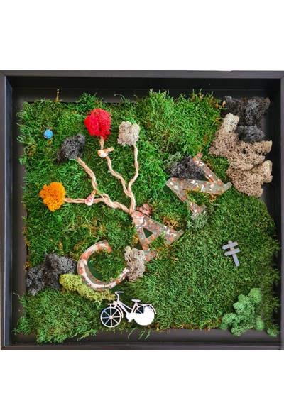 Epoksi Dekorlu Yosun Tablo T6