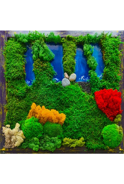 Epoksi Dekorlu Yosun Tablo T7