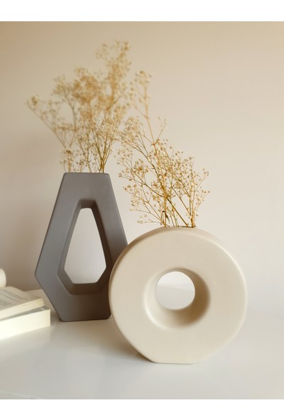 Panoramas Home Seramik Vazo Ikili Set