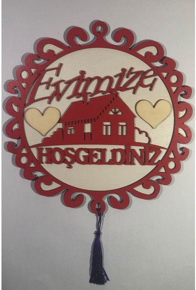 Keleş Home Kapı Süsü, Evimize Hoşgeldiniz Kapı Duvar Süsü