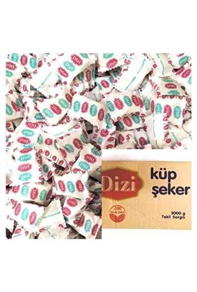 Dizi Tek Sargılı Küp Şeker 5 kg Kağıt Sargılı Ofis Şekeri