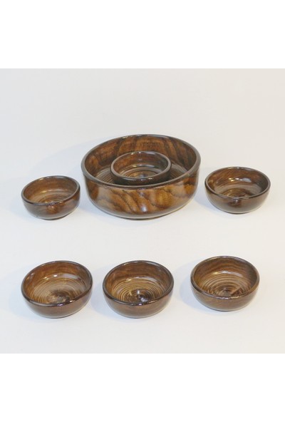 Gerçek Ahşap Çerezlik Takımı 7 Parça Eskitme Model Gerçek Ahşap Çerezlik Takımı 7 Parça Eskitme Model