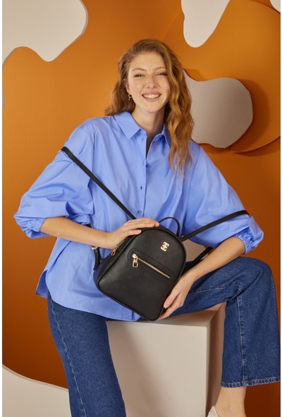 Pierre Cardin Siyah Kadın Sırt Çantası 05PO22Y1541-P S