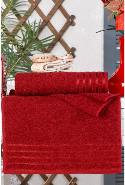 Semecca Mia 2'li Banyo Havlu Seti-Bordo 50 x 90 - 70 x 140 cm Semecca Mia 2'li Banyo Havlu Seti-Bordo 50 x 90 - 70 x 140 cm