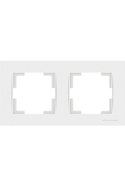 Mutlusan Rita Beyaz 2li Yatay Çerçeve Mutlusan