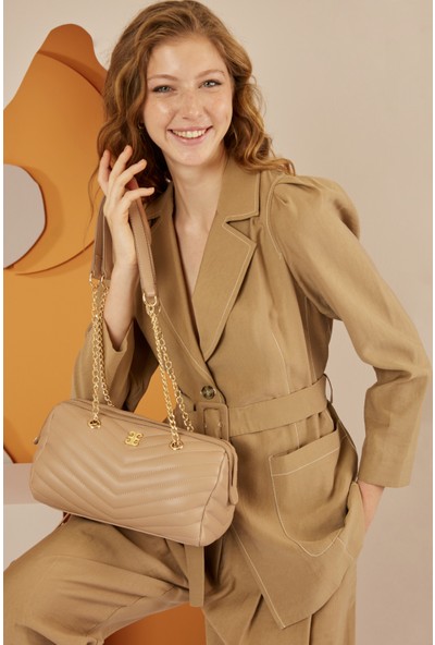 Pierre Cardin Toprak Kadın El Çantası 05PO22Y1607LSAV Tp