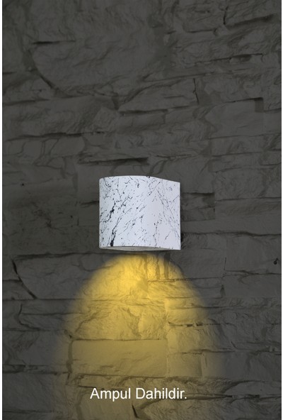 Full Reyon Amber Işık LED Iç - Dış Mekan Dekoratif Modern Lüks Aplik