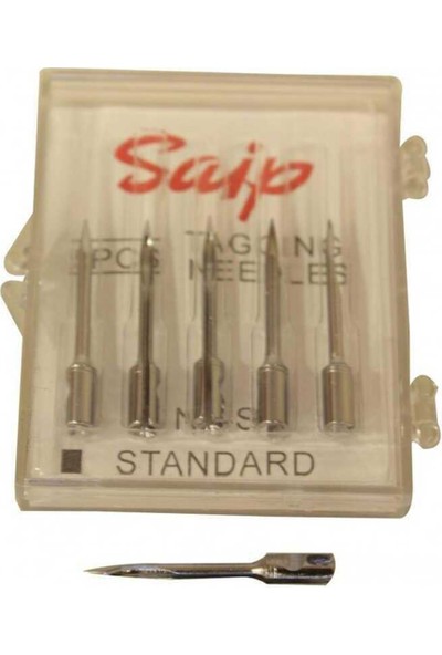Saip Kılçık Iğnesi Standart N1-S Metal Gövde 5'li Saip Kılçık Iğnesi Standart N1-S Metal Gövde 5'li