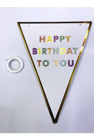 Lilibeaty Happy Birthday To You Flama Bayrak Süs Lilibeaty Happy Birthday To You Flama Bayrak Süs