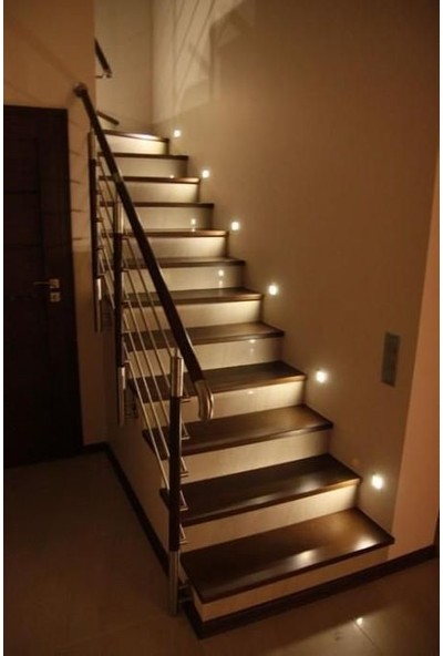 Full Reyon Kare Gün Işığı Analog Sensörlü LED Spot Merdiven Armatürü