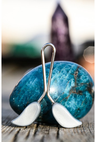 Cachmira Yaprak Klips Gümüş 12'li